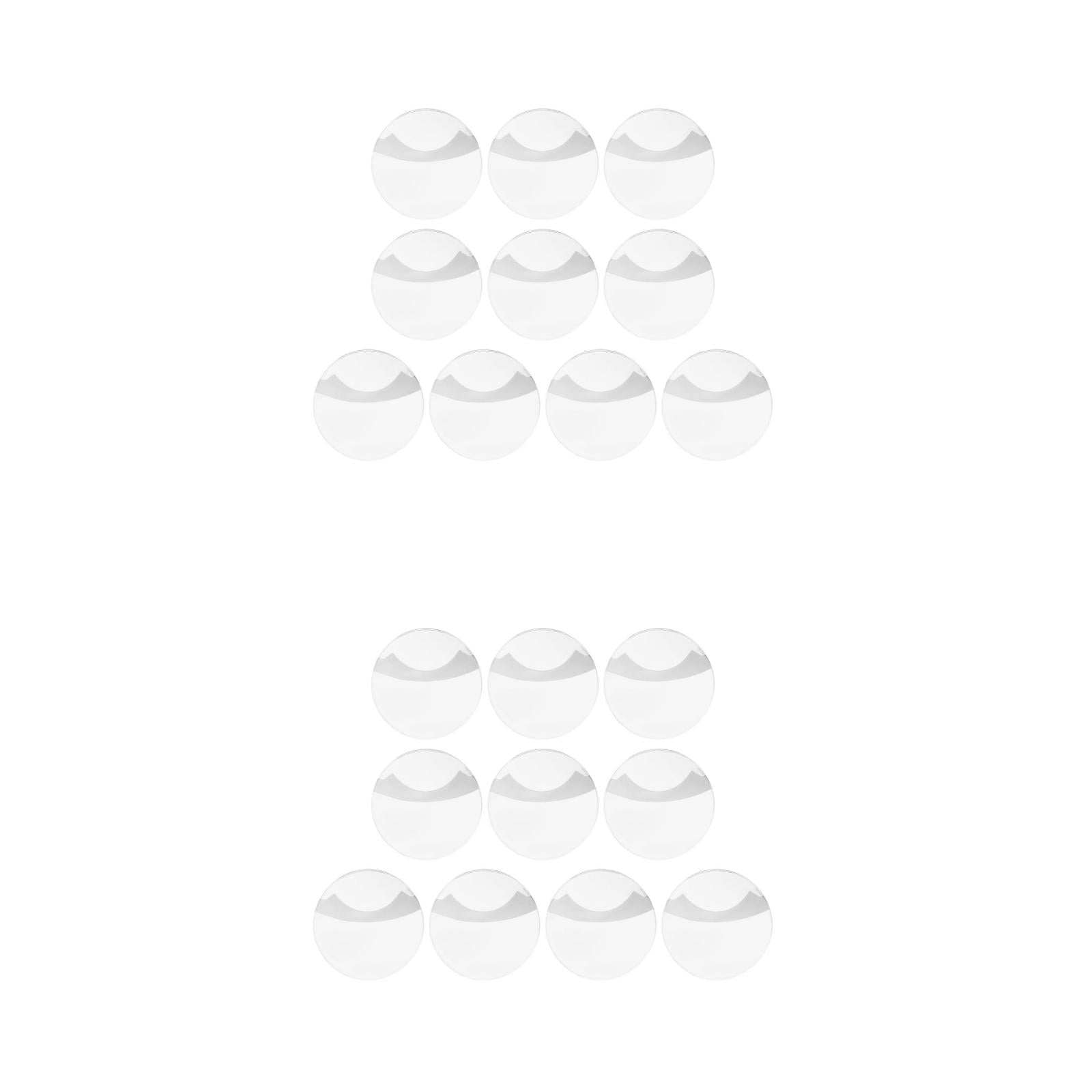 WORGEOUS 20 pcs Transparent Badge Display Sleeve Round Multi-Use Badge ...