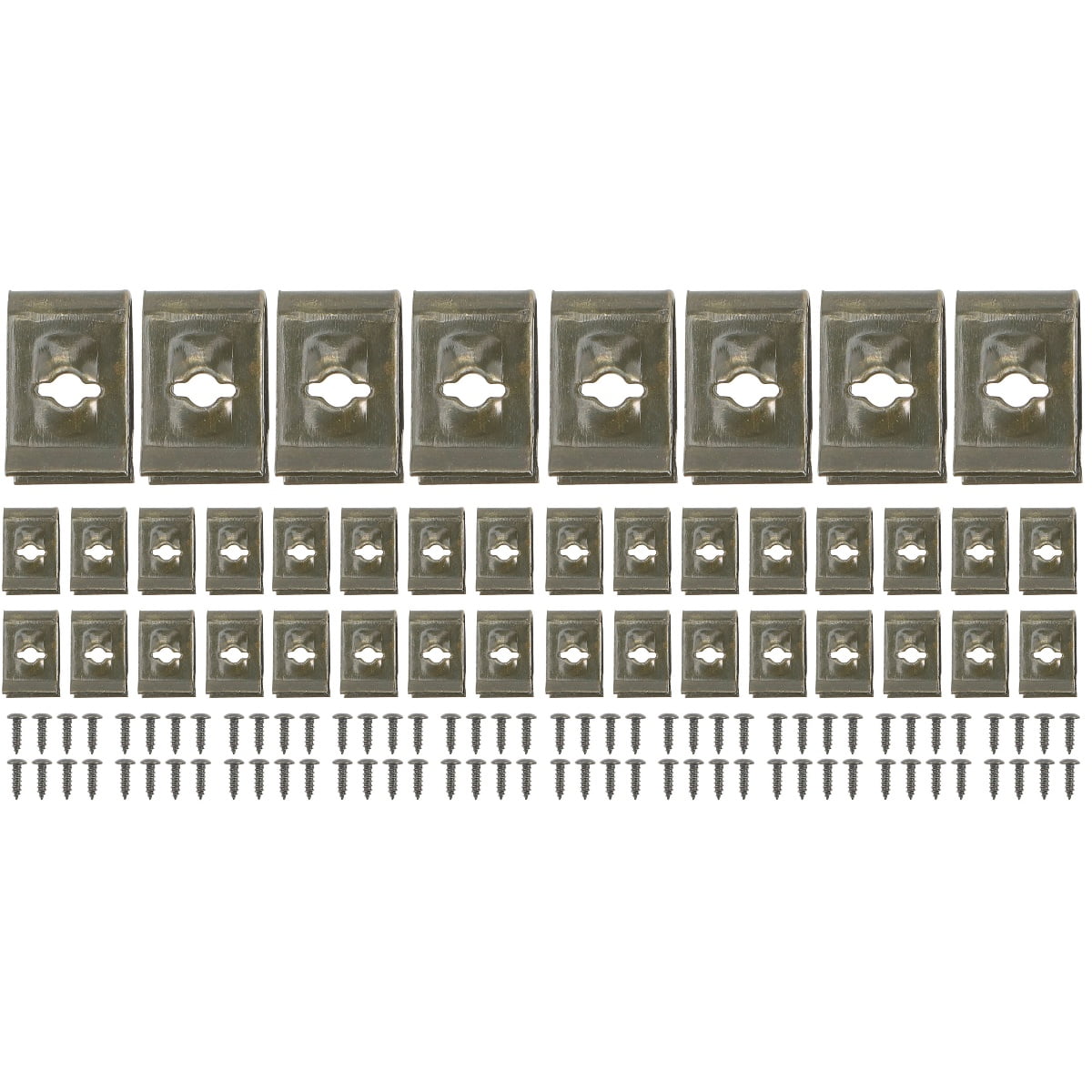 WORGEOUS 200 Pairs of Self Tapping Screw And Fence Wire Clips Set ...