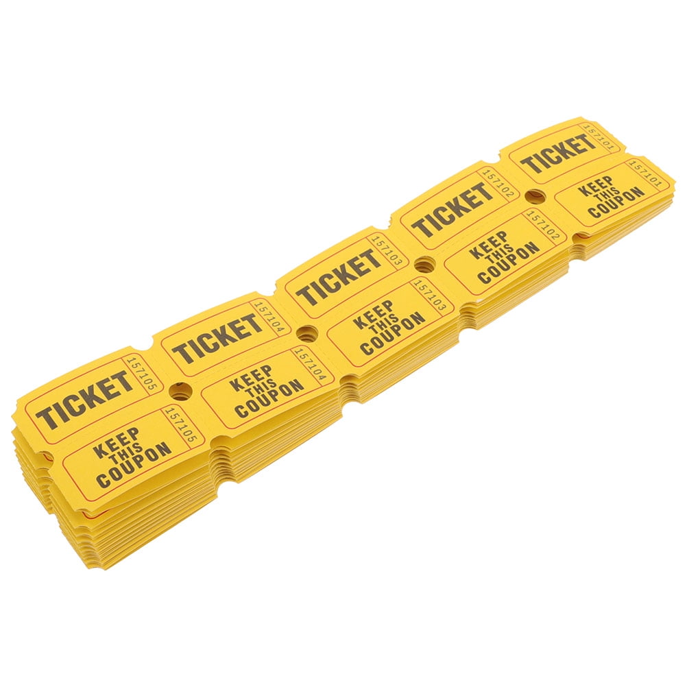 WORGEOUS 200 Pcs Lottery Tickets Raffle Poo Bingo Booth Books Game ...