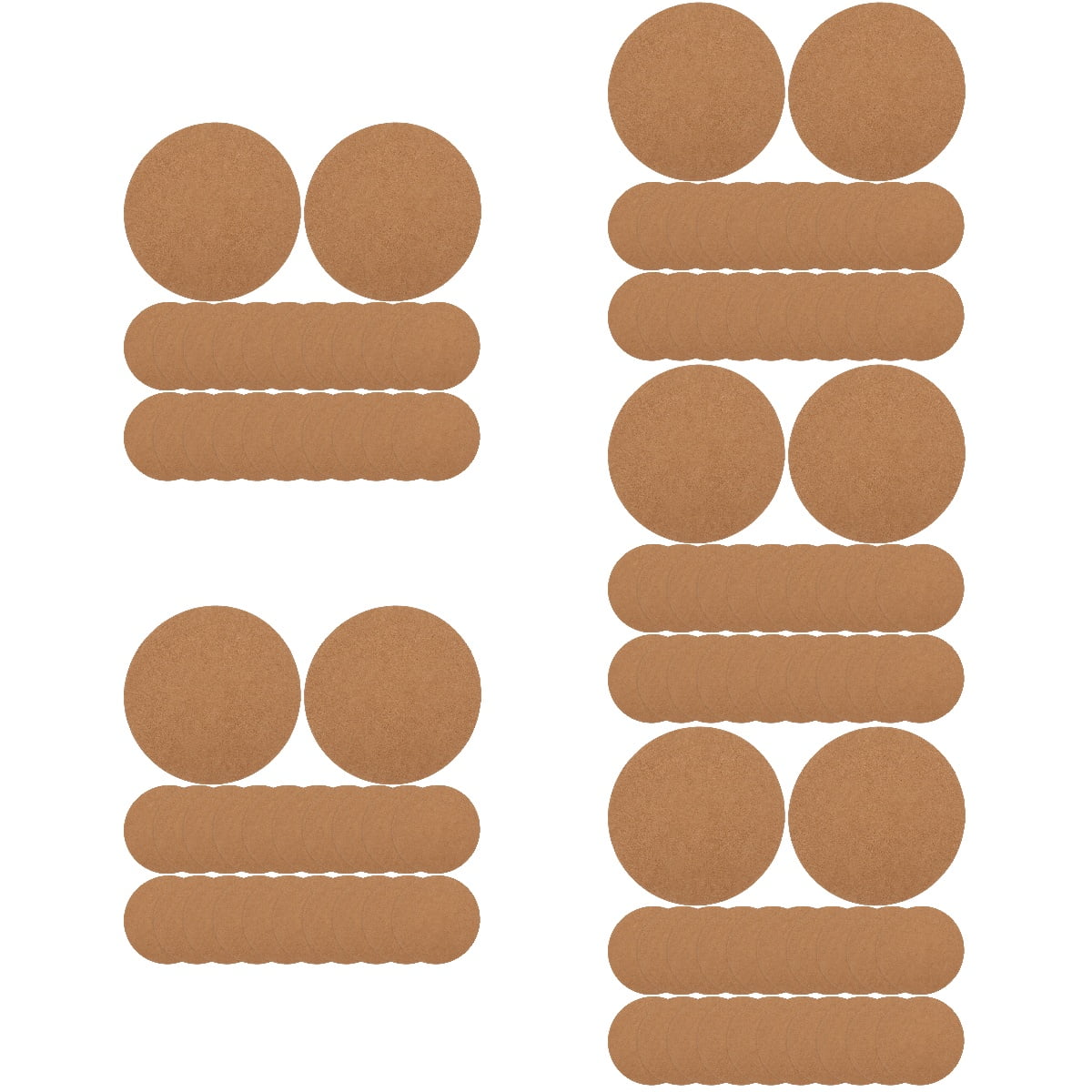 WORGEOUS 200 Sheets Round Graffiti Cardboard Painting Blank Paperboard ...