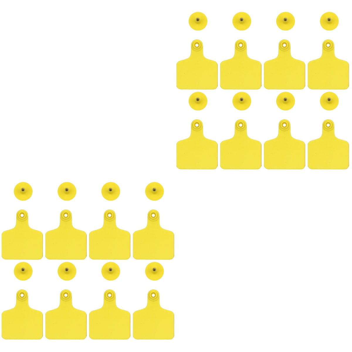 WORGEOUS 200 pcs Cattle Ear Tags Livestock Ear Marker Ear Identifection ...