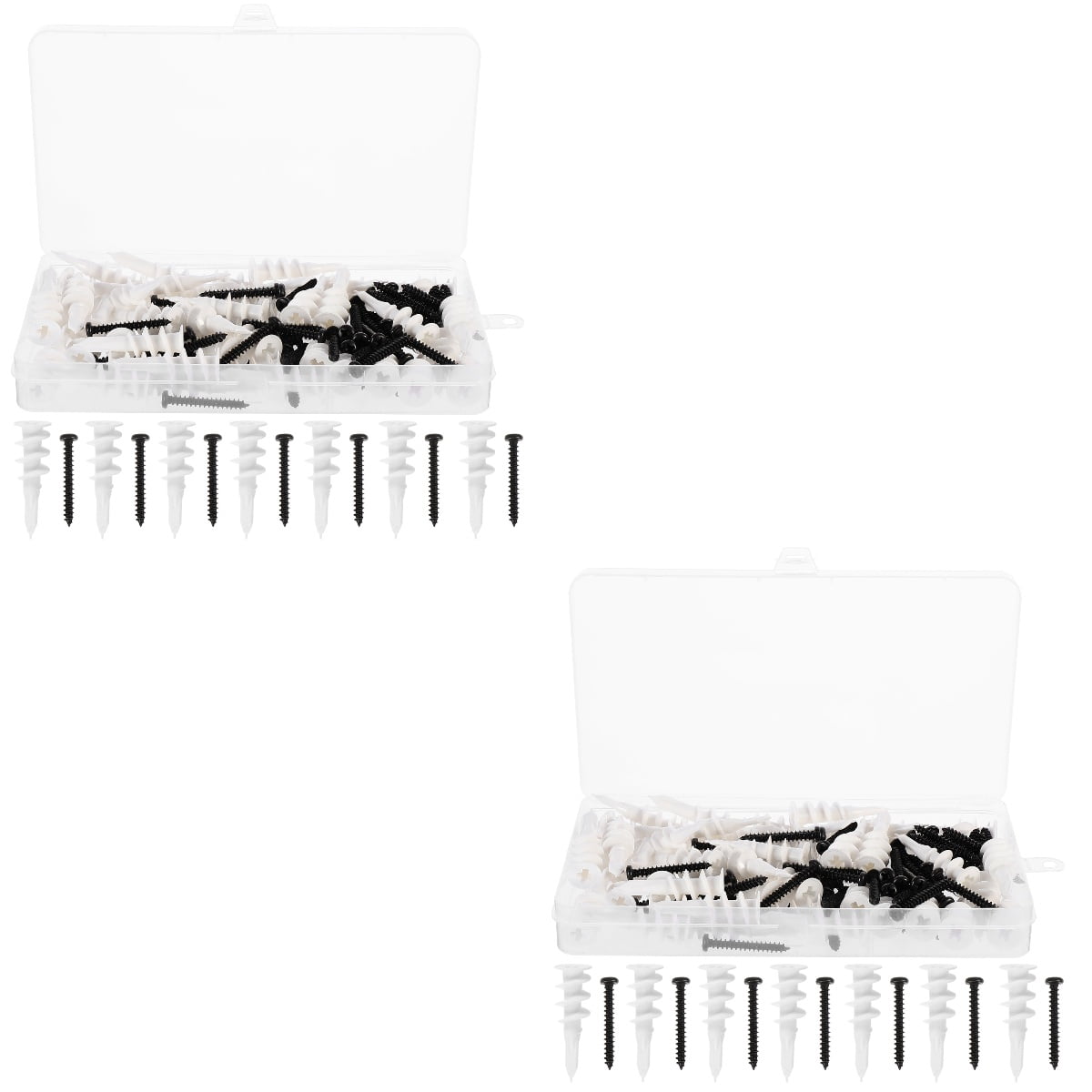 WORGEOUS 200 pcs Heavy Duty Wall Anchors Cavity Wall Fixer Practical ...