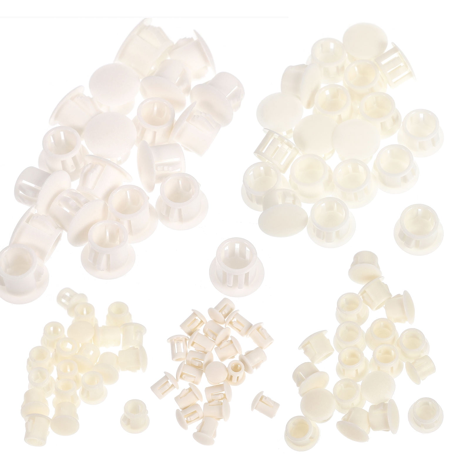 WORGEOUS 200 pcs Nylon Button Plugs Hole Plugs Panel Round Plugs for ...