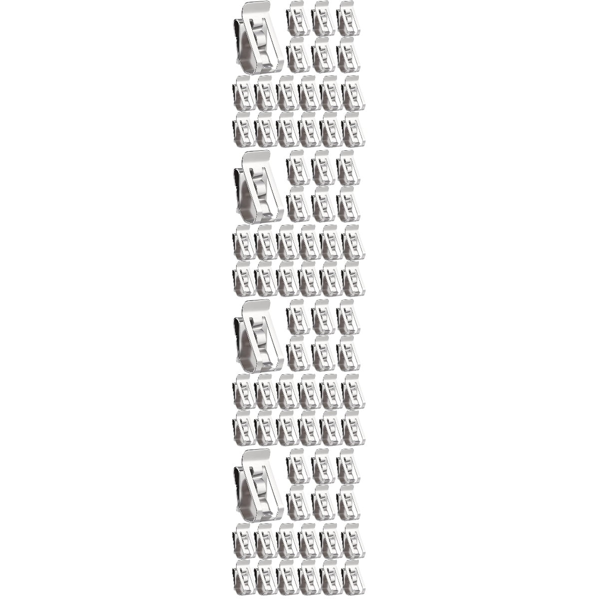 WORGEOUS 200 pcs Photovoltaic Wire Clamps Solar Panel Cable Clips Solar ...