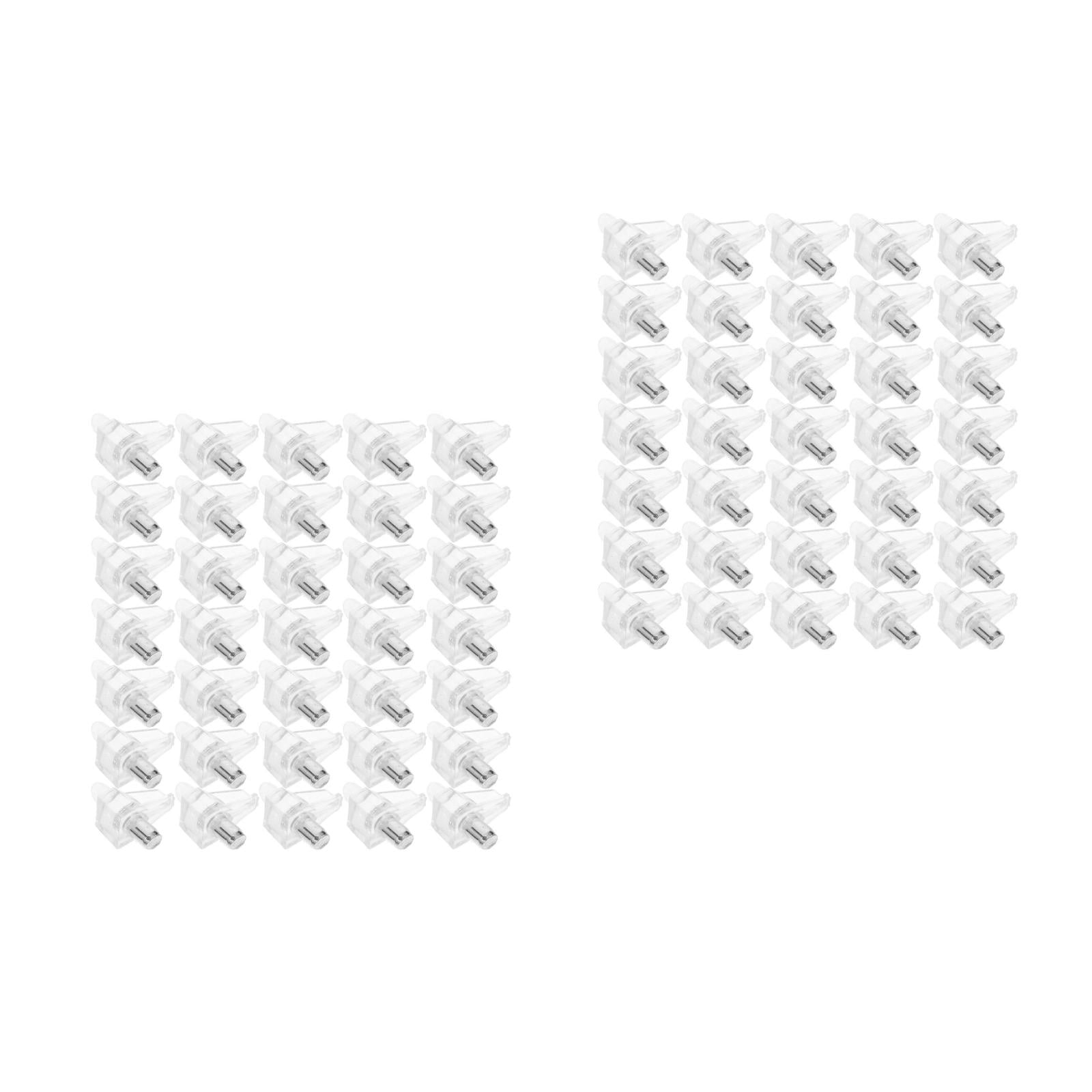 WORGEOUS 200 pcs Shelf Pegs Shelf Supporting Pegs Transparent Board ...