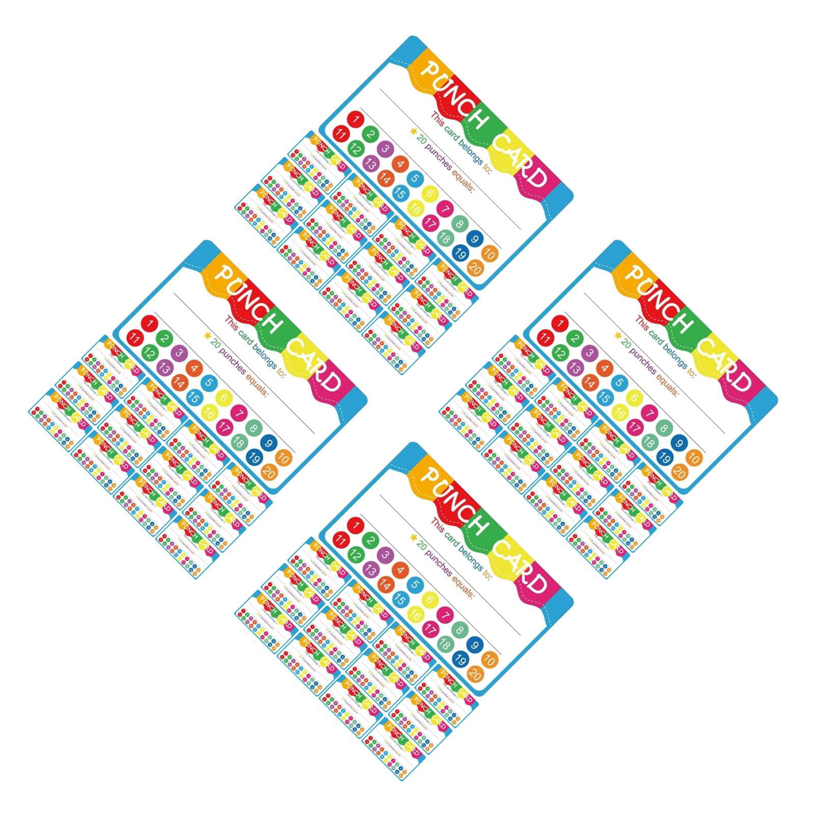 WORGEOUS 200 pcs Students Award Cards Punch Cards Reward Cards ...