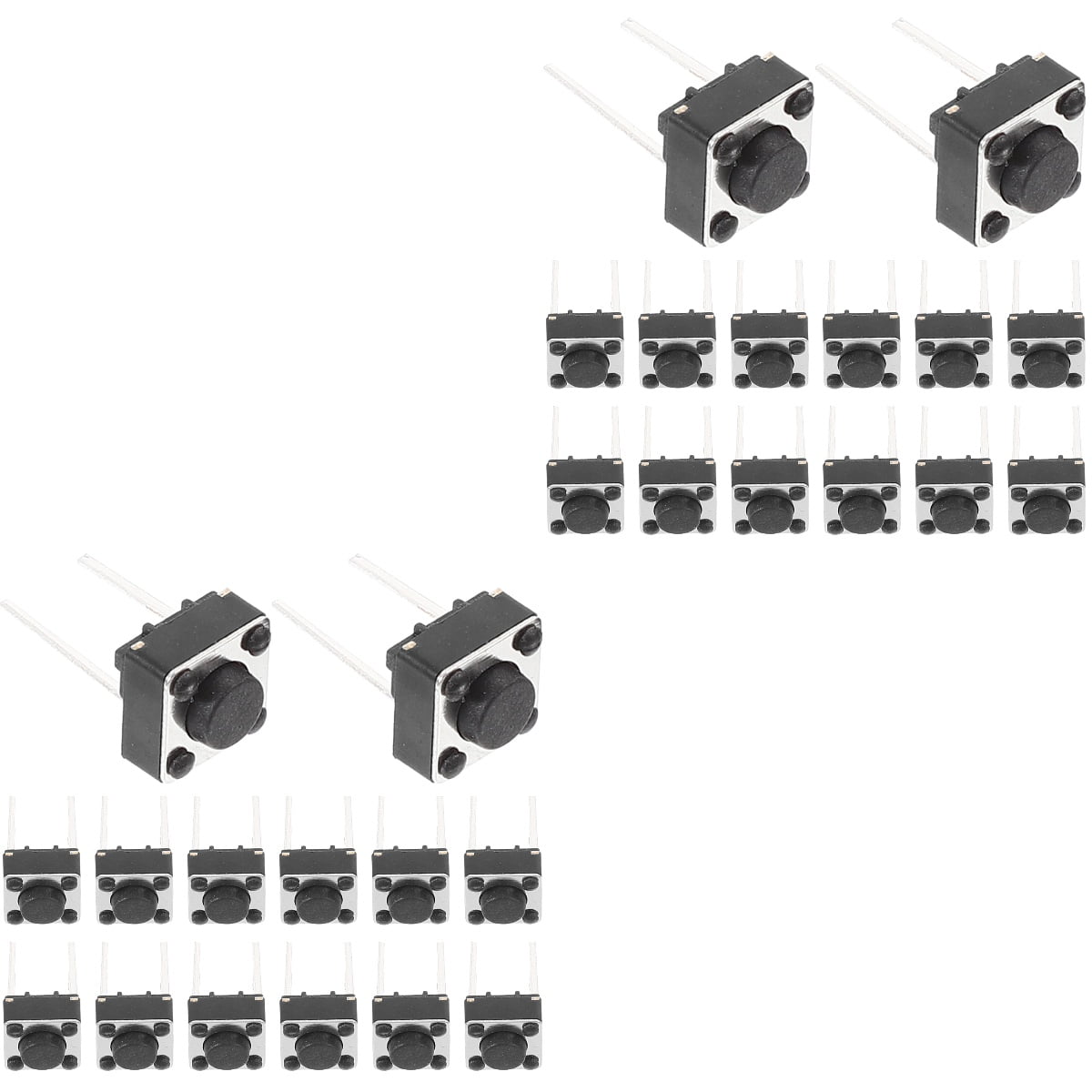 WORGEOUS 200 pcs Tactile Momentary Push Button For Breadboard Pcb ...