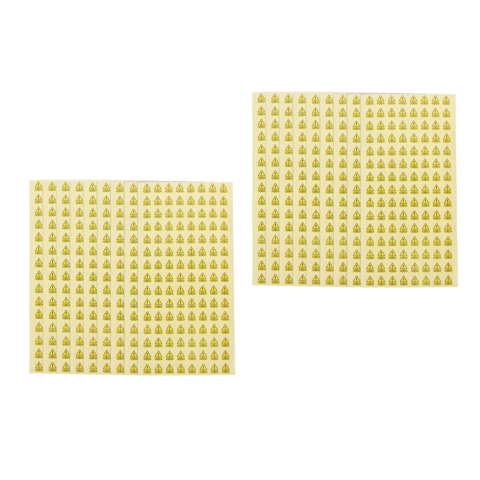 WORGEOUS 2000 pcs Battery Button Battery Caution Warnings Battery ...