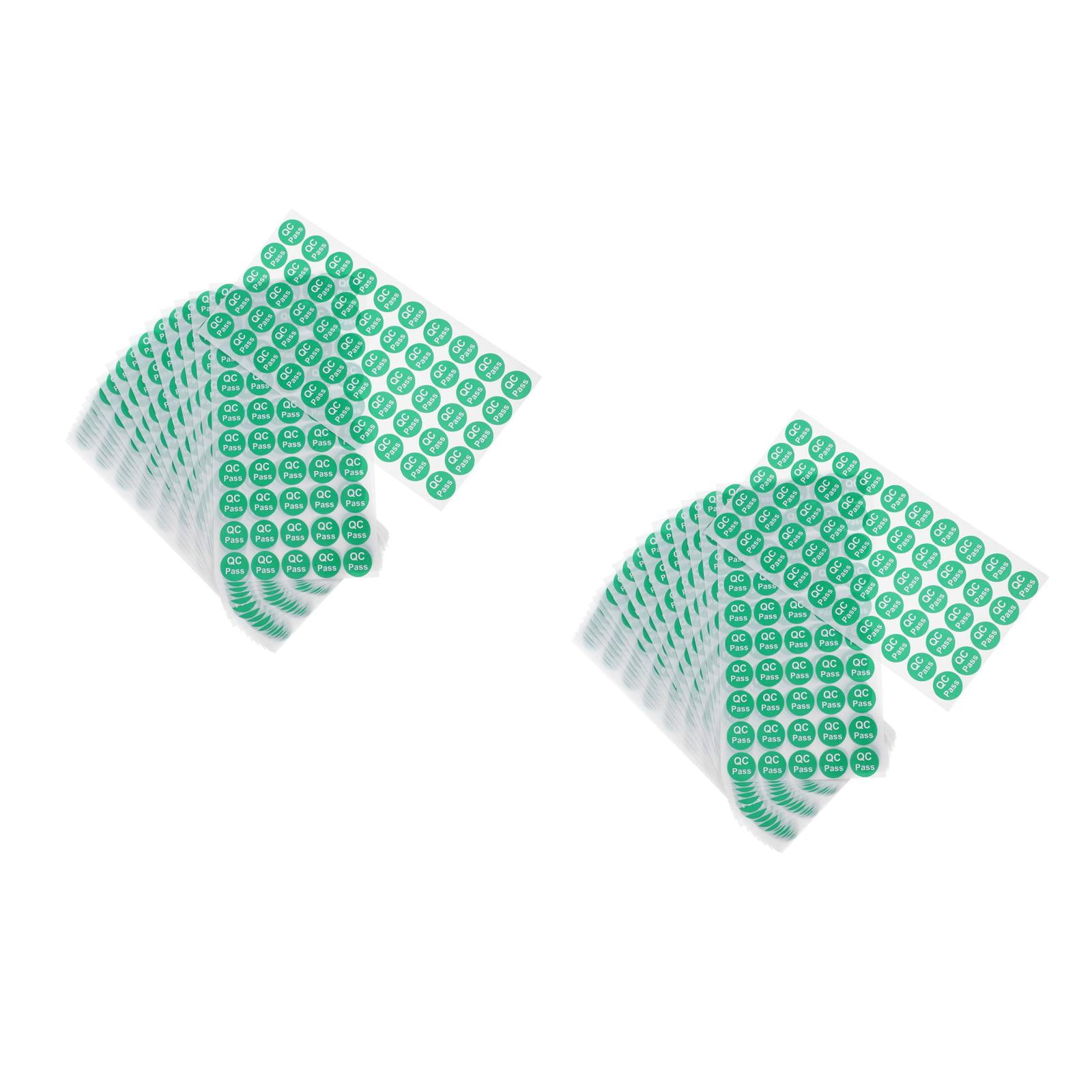 WORGEOUS 2000 pcs Quality Control Stickers 20mm Round Adhesive Labels ...