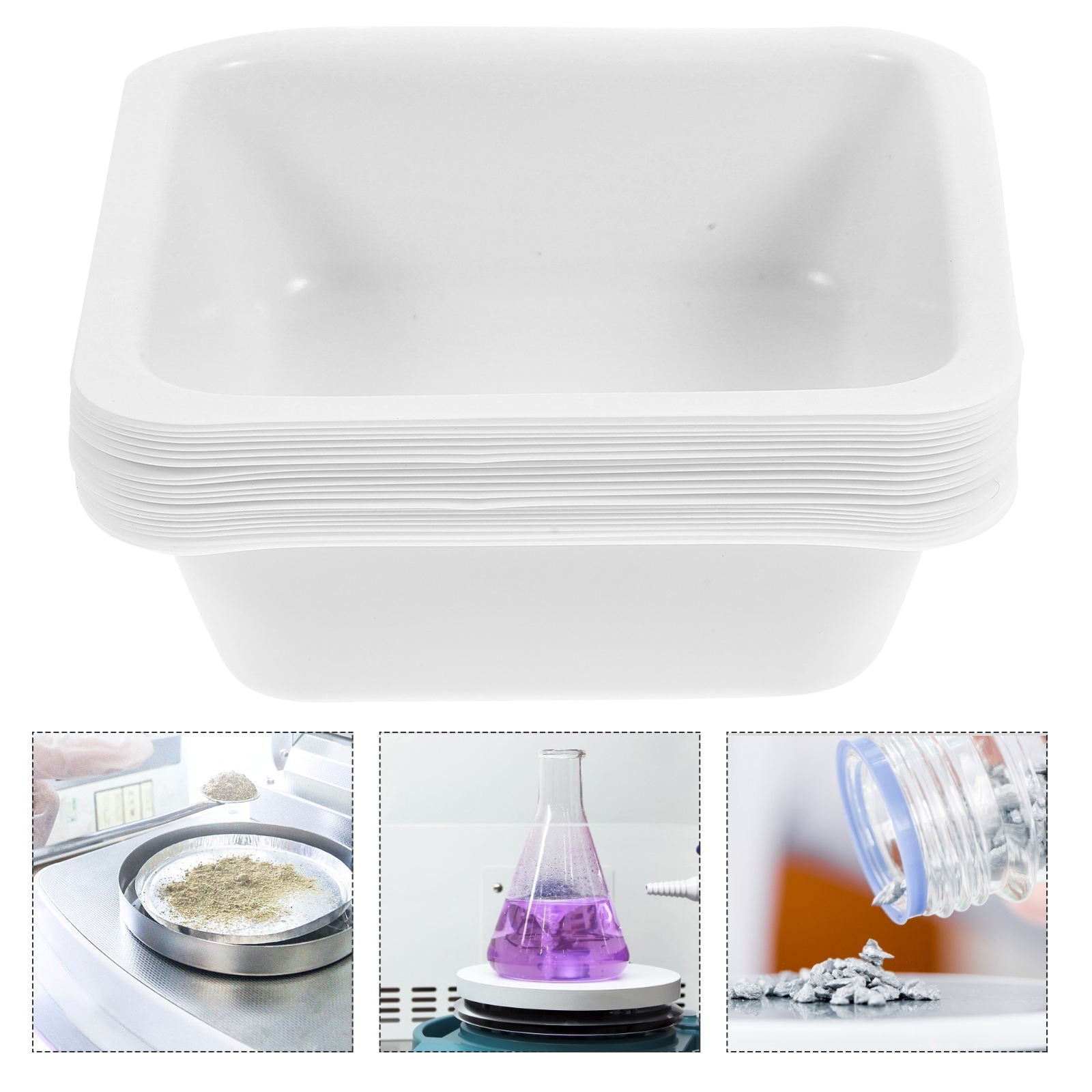 WORGEOUS 20Pack Weighing Tray for Laboratory Use Biologically Inert and ...
