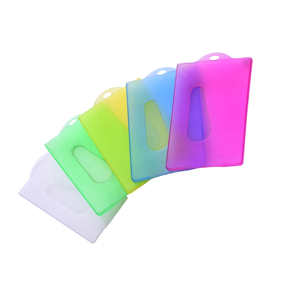 WORGEOUS 20Pcs Debit Card Cover Hard Plastic Random Color For Bus Cards ...