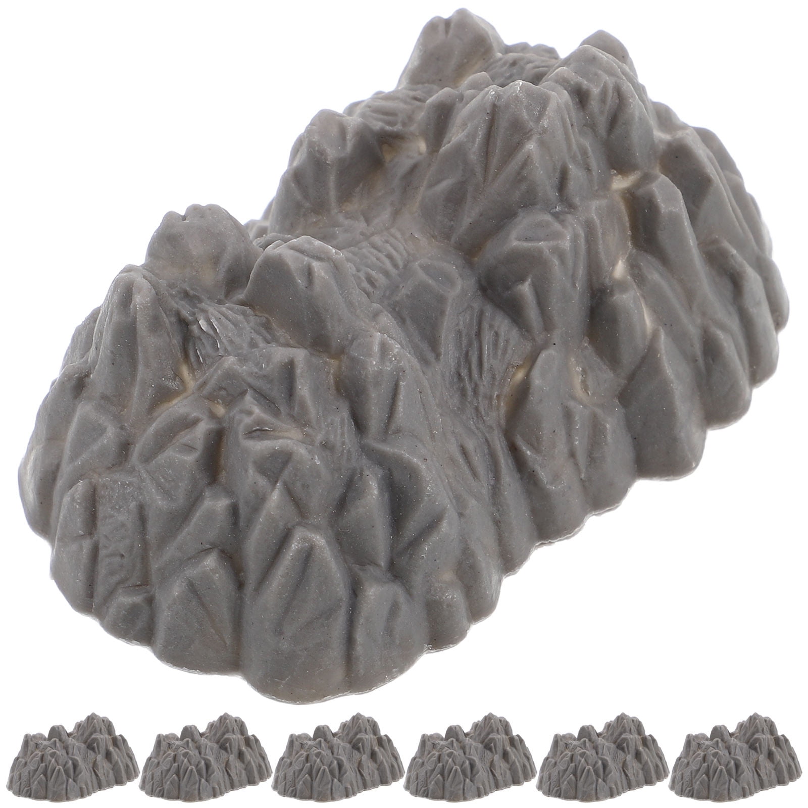 WORGEOUS 20Pcs Mini Rockery Statue Mountain Landscaping Ornaments Micro ...