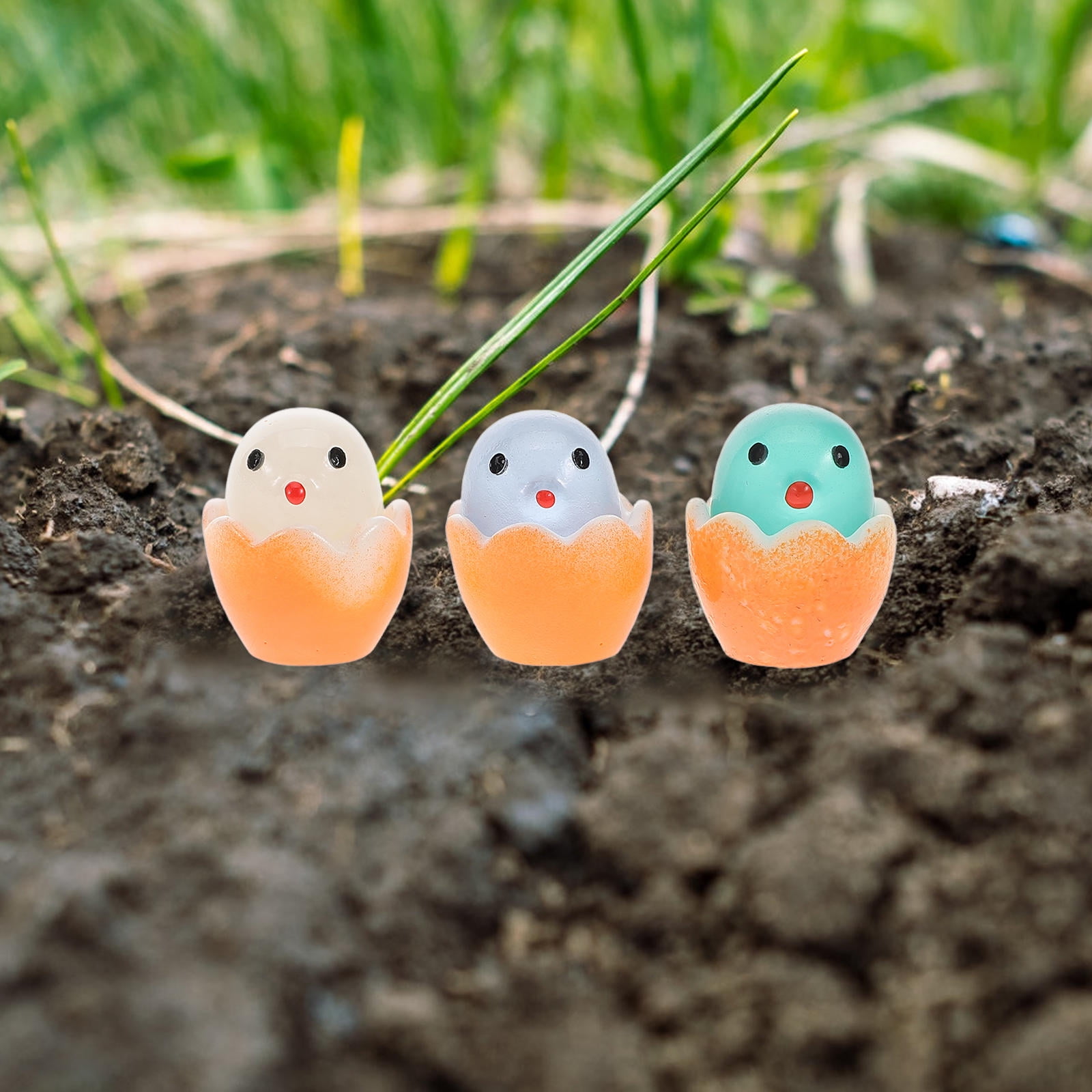 BESTYASH worgous 20pcs luminous chick figurines resin chicken decor for ...