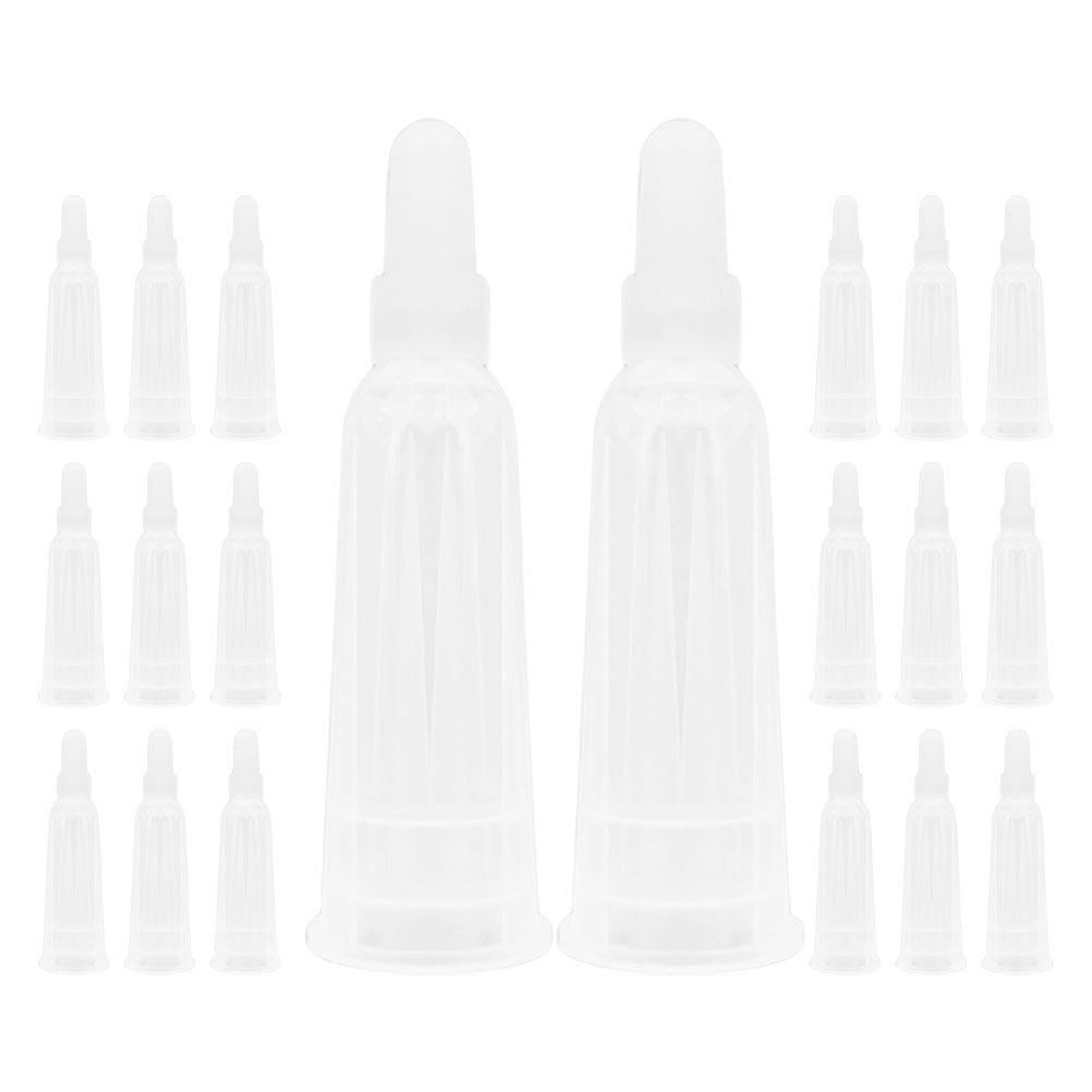WORGEOUS 20pcs Ampoule Bottle Cutter Transparent Dropper Cap 2ml Labor ...