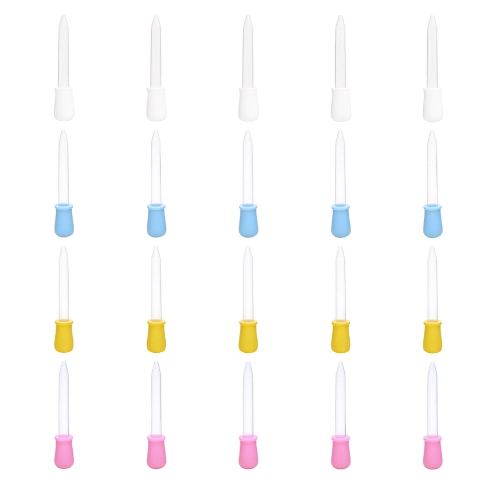 WORGEOUS 20pcs Children Liquid Droppers 5ml Medicine Droppers Silicone ...