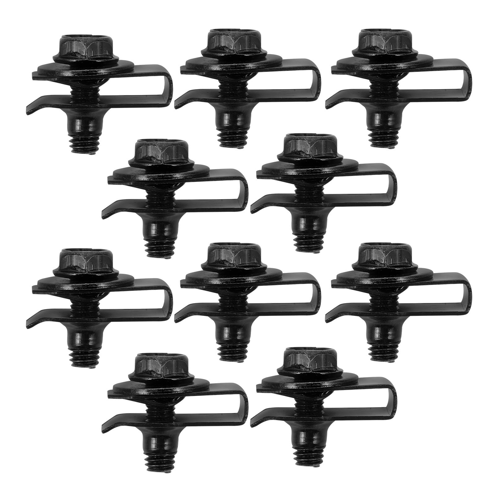 WORGEOUS 20pcs Clip Nuts U Clips Hardware Nuts Bumper Clips Metal Clips ...