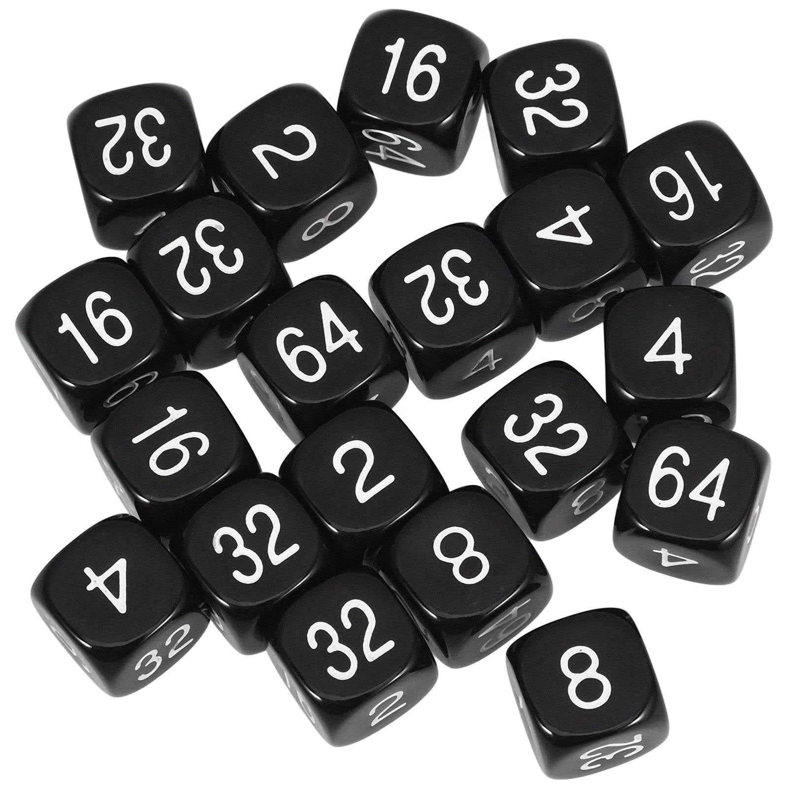WORGEOUS 20pcs Cubic Board Game Dices Multiple Dice Playthings Party ...