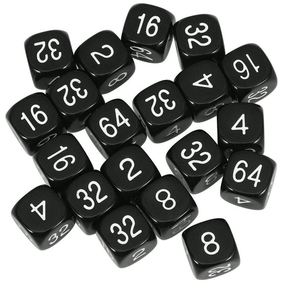 WORGEOUS 20pcs Cubic Board Game Dices Multiple Dice Playthings Party ...