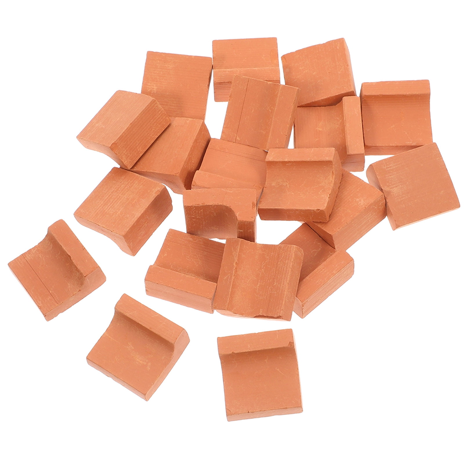 WORGEOUS 20pcs Dollhouse Miniature Bricks Tiny Fake Brick Models for ...