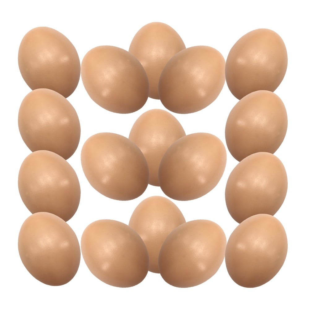 WORGEOUS 20pcs Fake Eggs DIY Egg Props Painting Eggs Simulation Eggs ...