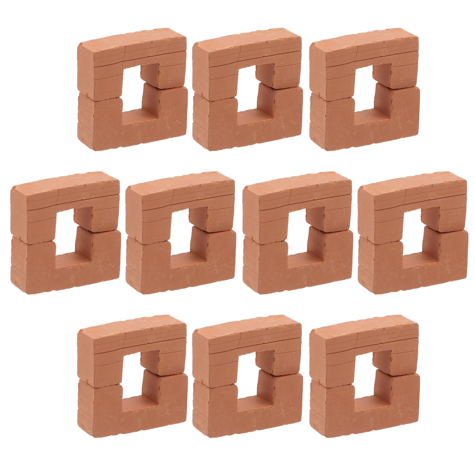 WORGEOUS 20pcs Miniature Bricks Model Wall Bricks Dollhouse Accessories ...