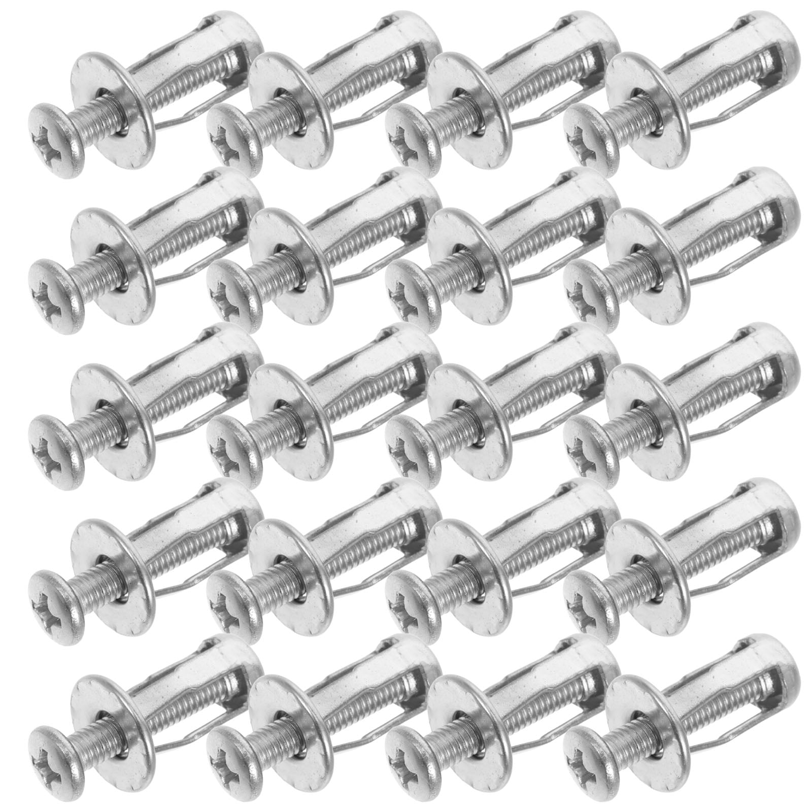 WORGEOUS 20pcs Plasterboard Wall Anchors Expansion Nuts Expansion ...
