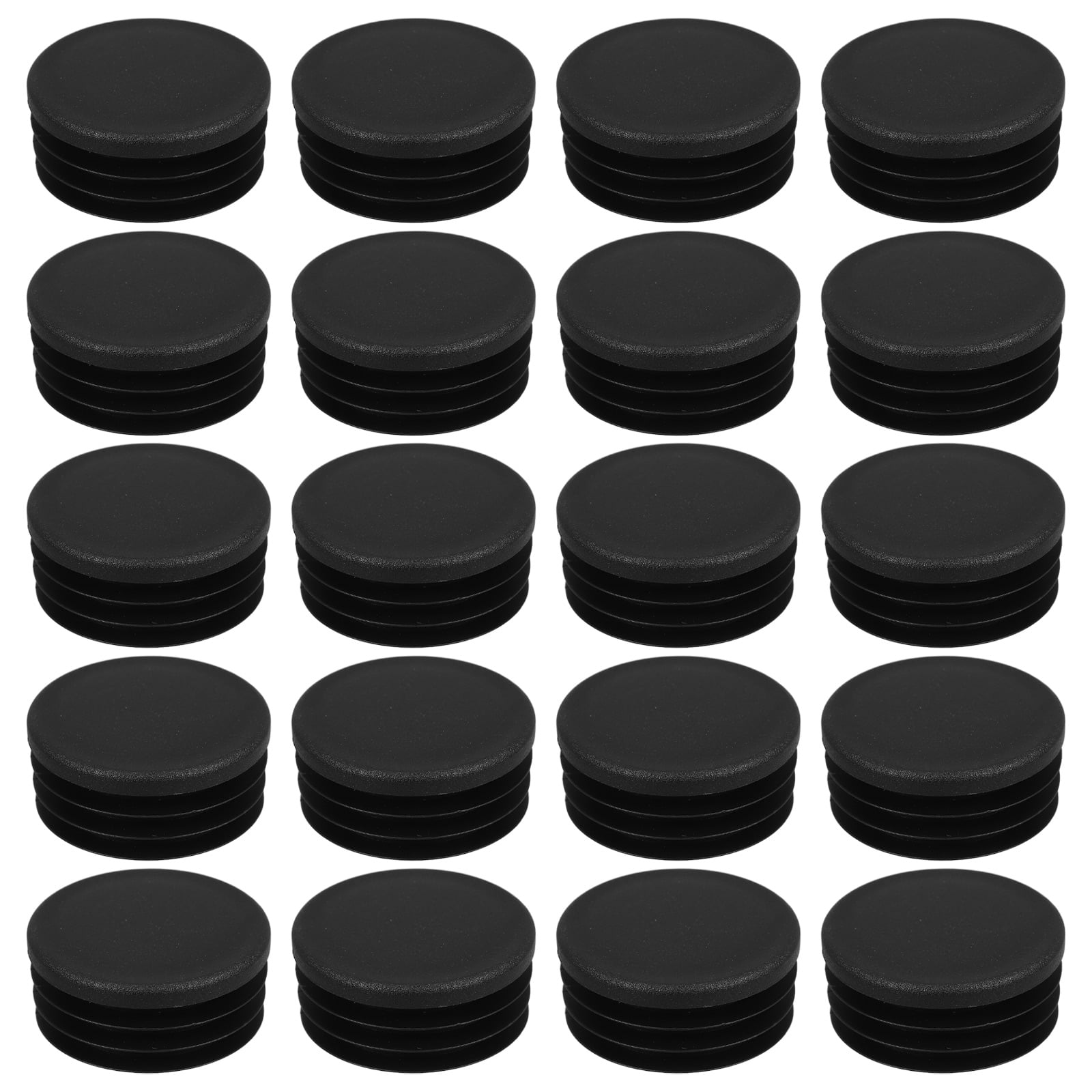 WORGEOUS 20pcs Plastic Round Hole Plugs Tube End Cap Post End Cap Round ...