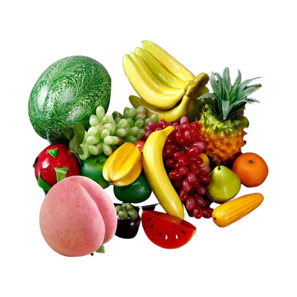 WORGEOUS 20pcs Simulated Fruit and Vegetable Model Artificial Fruit ...