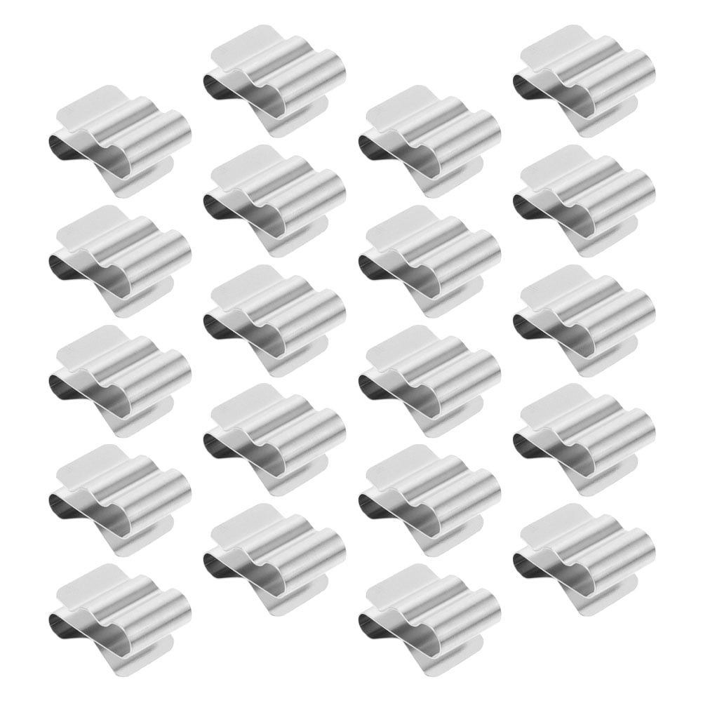 WORGEOUS 20pcs Stainless Steel Cable Clips For Pv Wiring Double-Wire ...