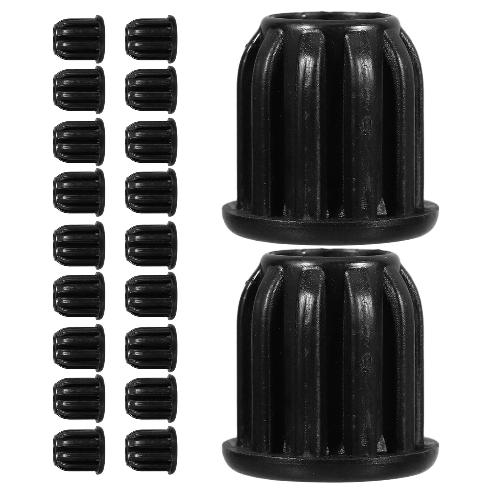 WORGEOUS 20pcs Swivel Chair Caster Inserts Rod Sleeve Socket Covers ...