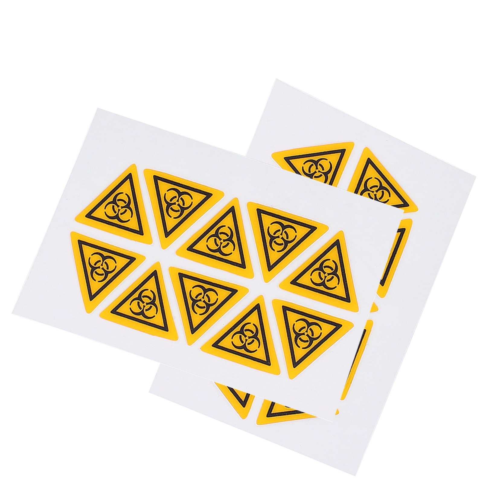 GOOHOCHY 20 Hazard Warning Stickers Yellow SelfAdhesive Lab Labels ...