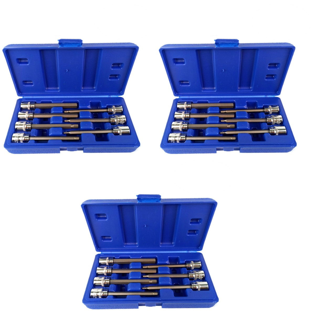 WORGEOUS 21 Pcs Extra Long Metric Bit Socket Set Vanadium Steel Sockets ...