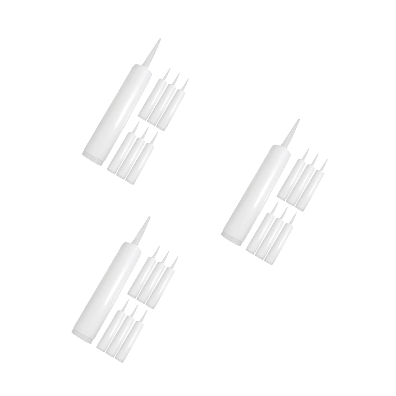 WORGEOUS 21 pcs Refillable Caulking Tubes Empty Plastic Caulk Tubes for ...