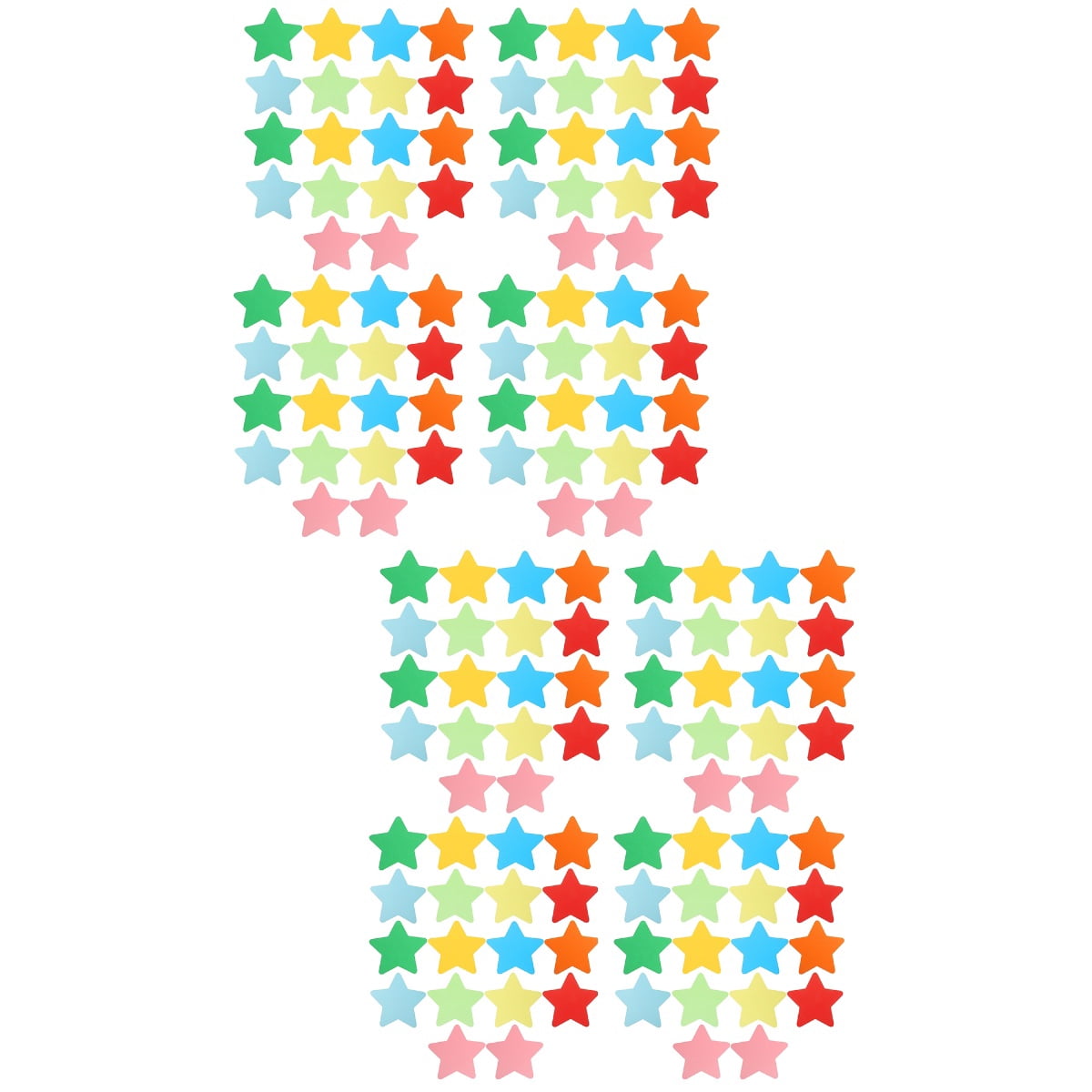 WORGEOUS 216 Pcs Star Shape Paper Cutouts Lovely DIY Paper Cutouts Star ...