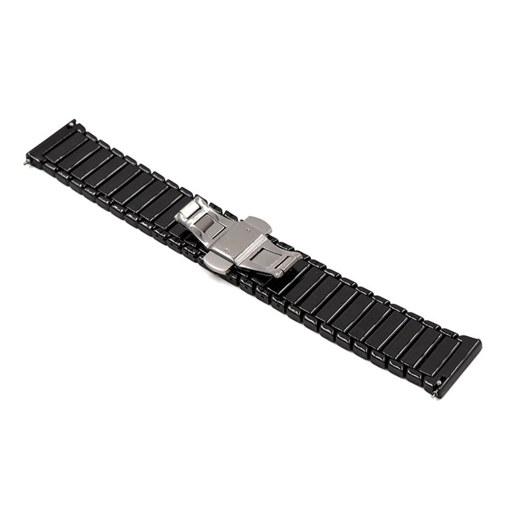 WORGEOUS 22mm Ceramic Watch Strap Bamboo Joint Watch Strap with Metal ...