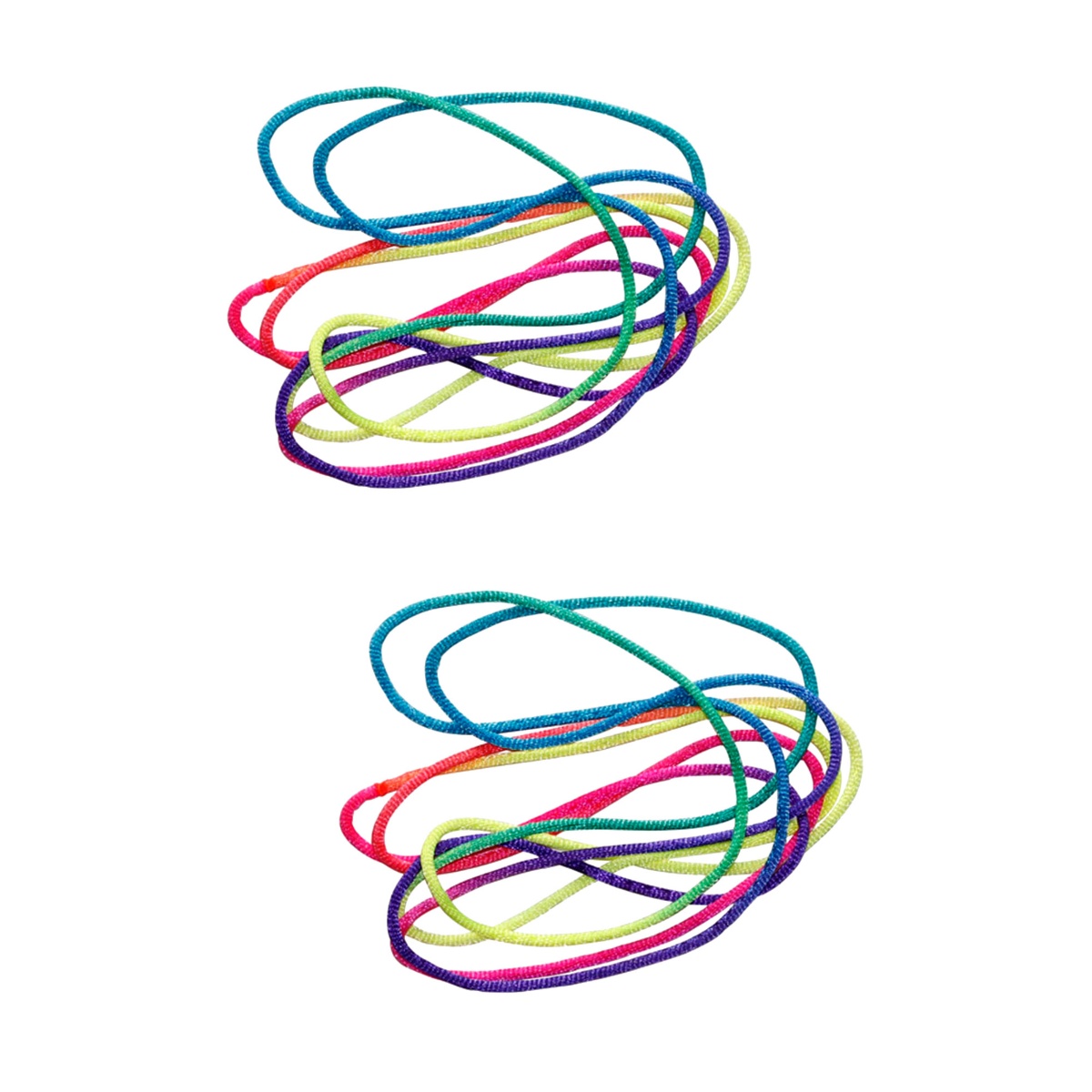 Worgeous 24 pcs 1.65M Finger Turn Over Strings Multifunctional Rainbow ...