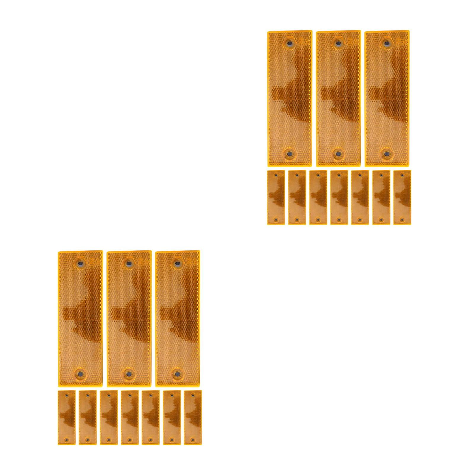 WORGEOUS 24 pcs Bicycles Reflectors Golf Cart Reflectors Small ...