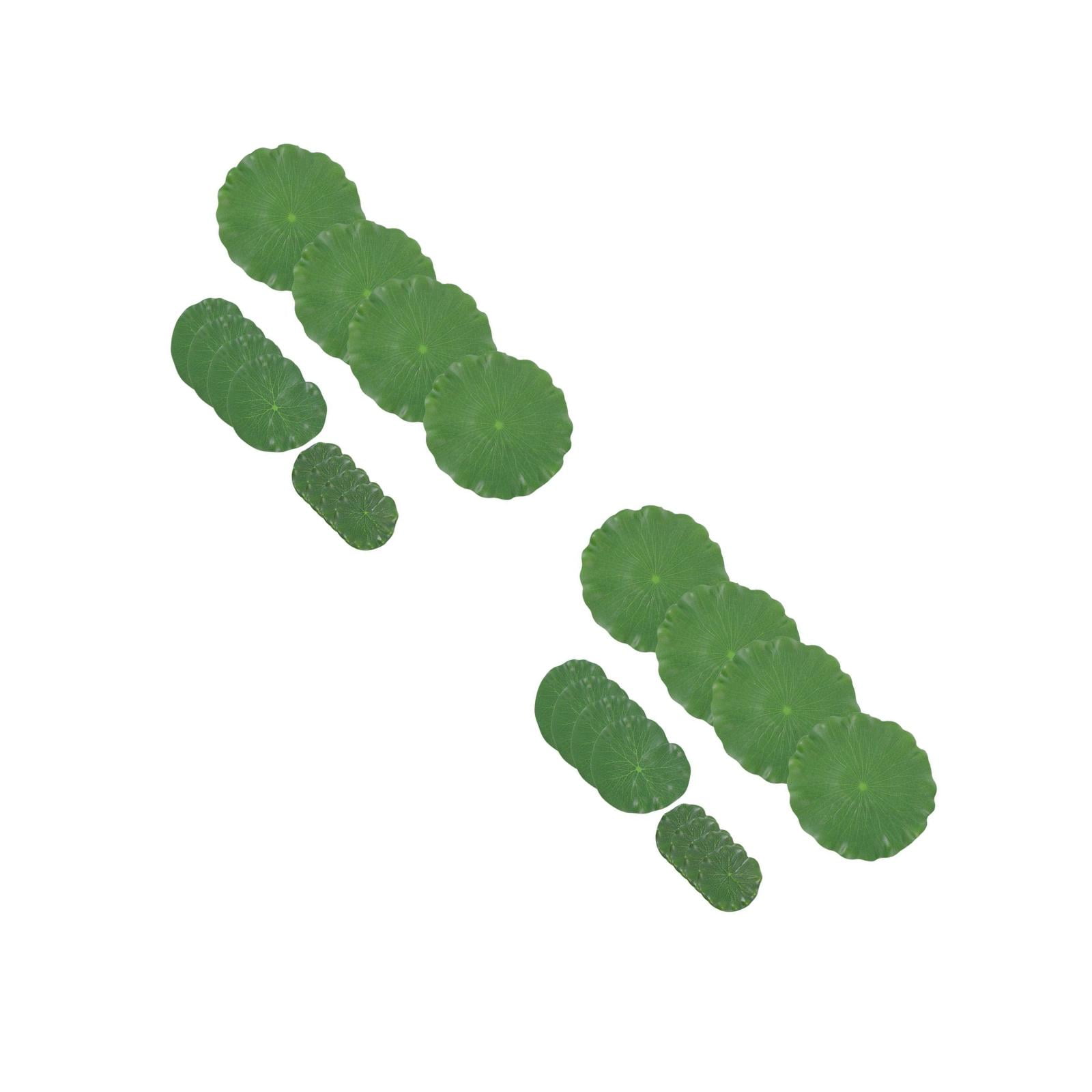 WORGEOUS 24 pcs Floating Lily Pads For Ponds Realistic Lily Pads Leaves ...