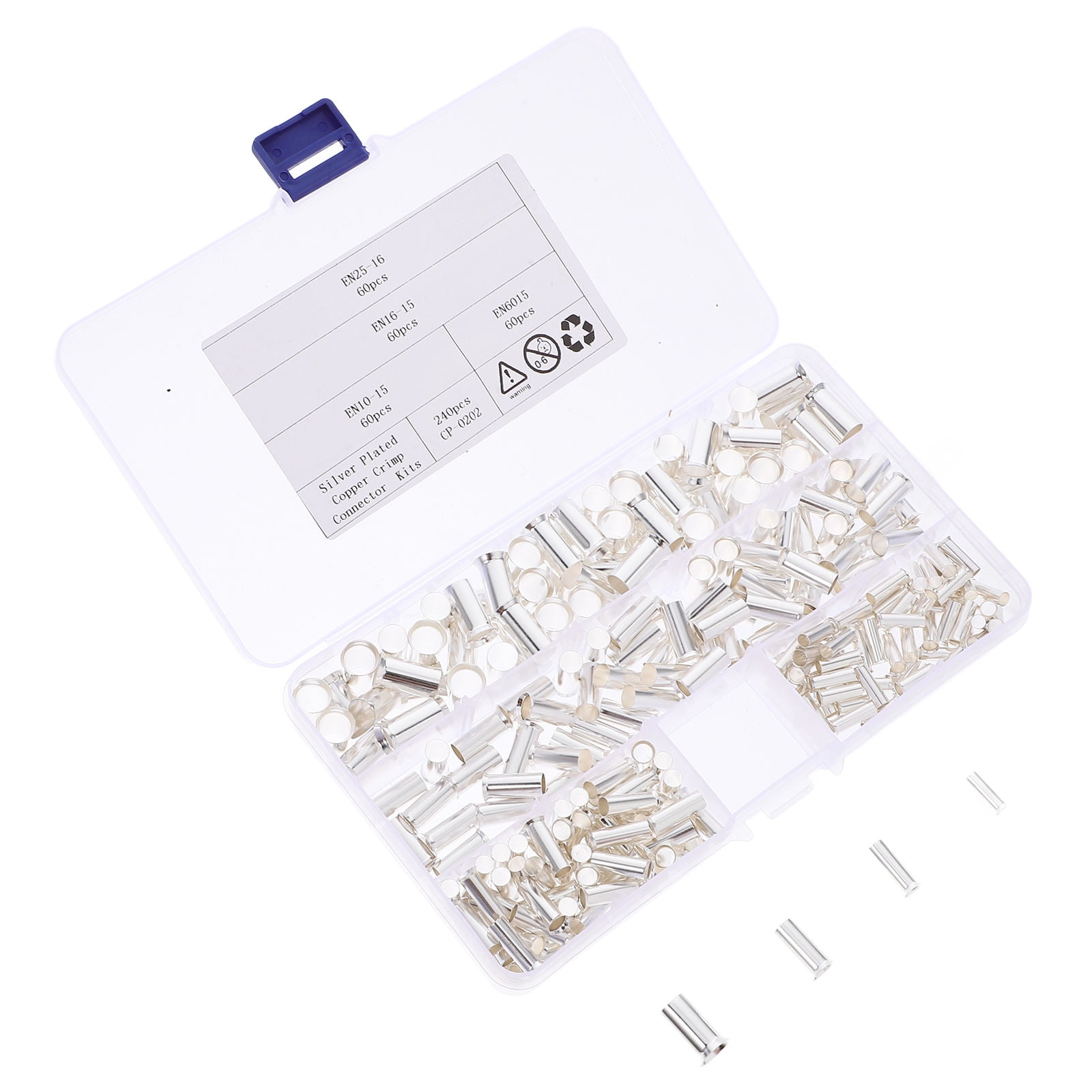 WORGEOUS 240pcs Wire Ferrules Insulated Terminals Electrical Cable Pin ...