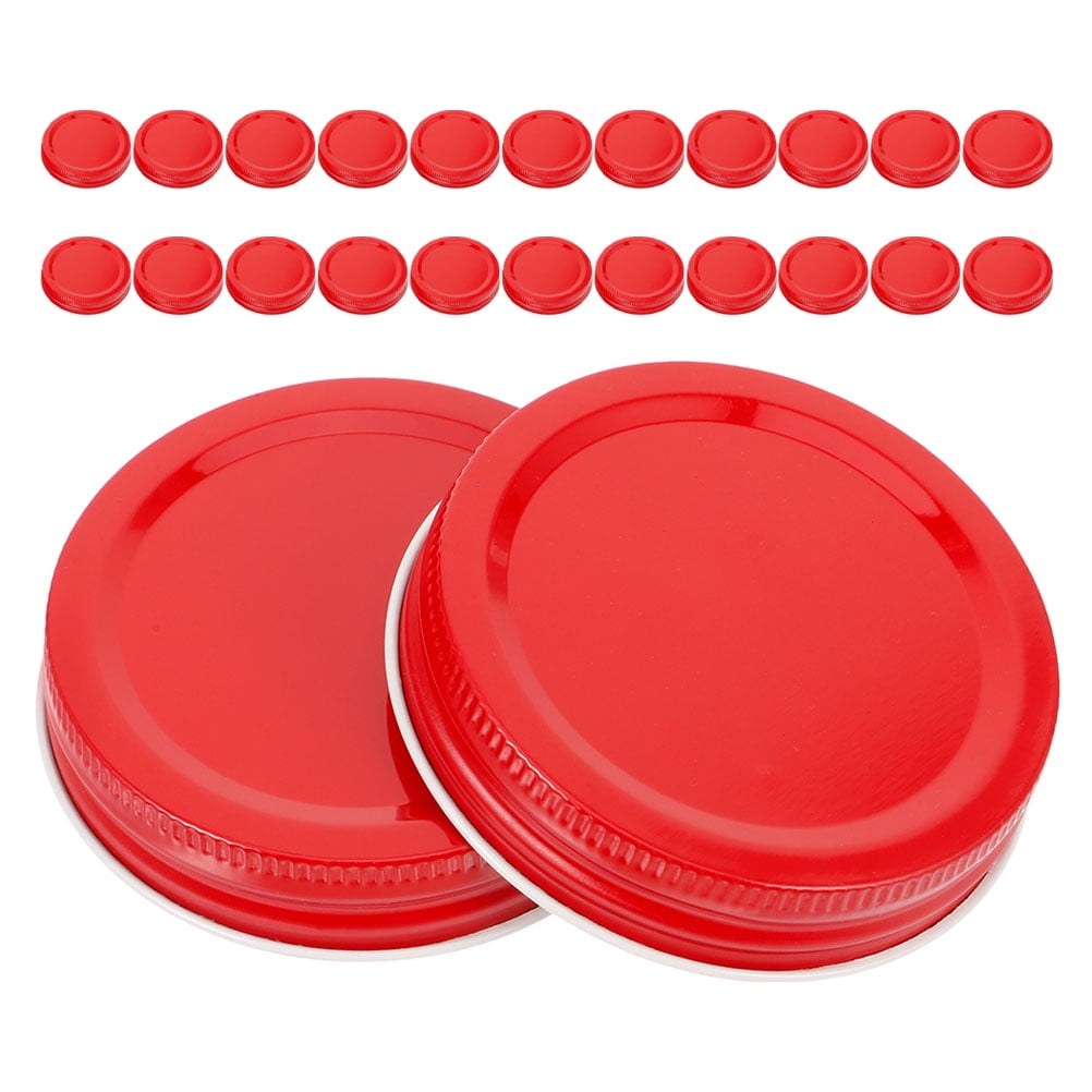 WORGEOUS 24pcs Mason Jar Lid Regular Mouth 70mm Replacement Mason Jar ...