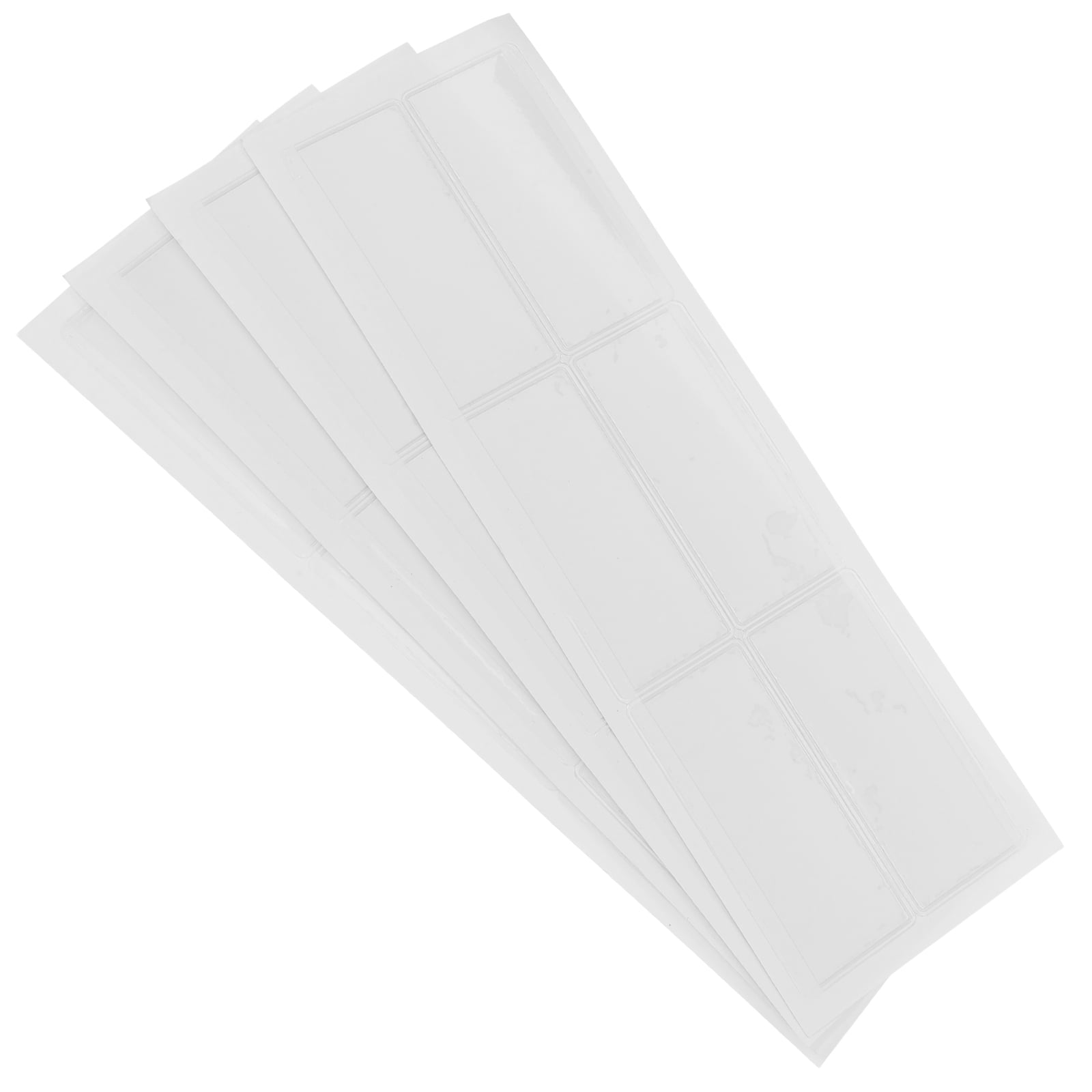 WORGEOUS 24pcs Self-Adhesive Clear Label Holders Waterproof Transparent ...