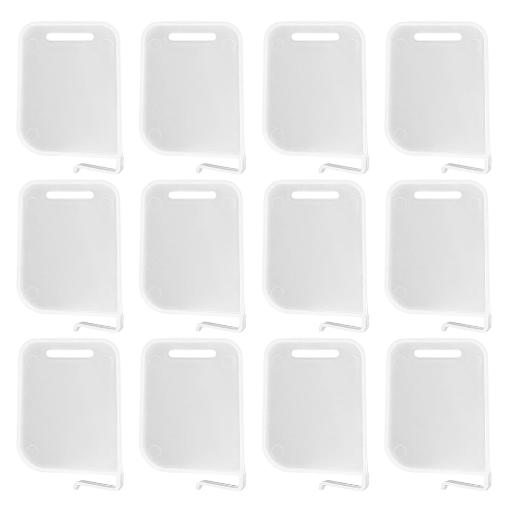 WORGEOUS 24pcs White Plastic Refrigerator Dividers Adjustable Fridge ...
