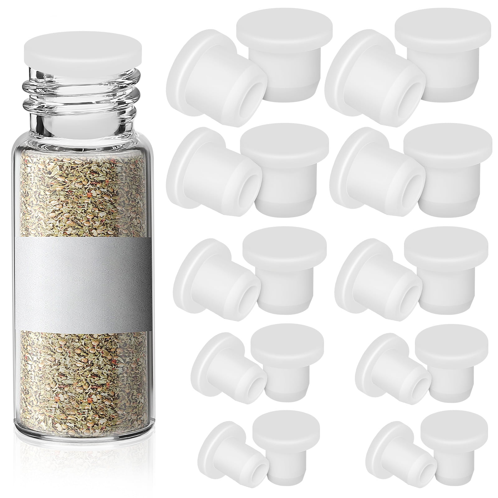 WORGEOUS 25 Pcs Salt and Pepper Plugs for Bottom Shaker Stopper ...