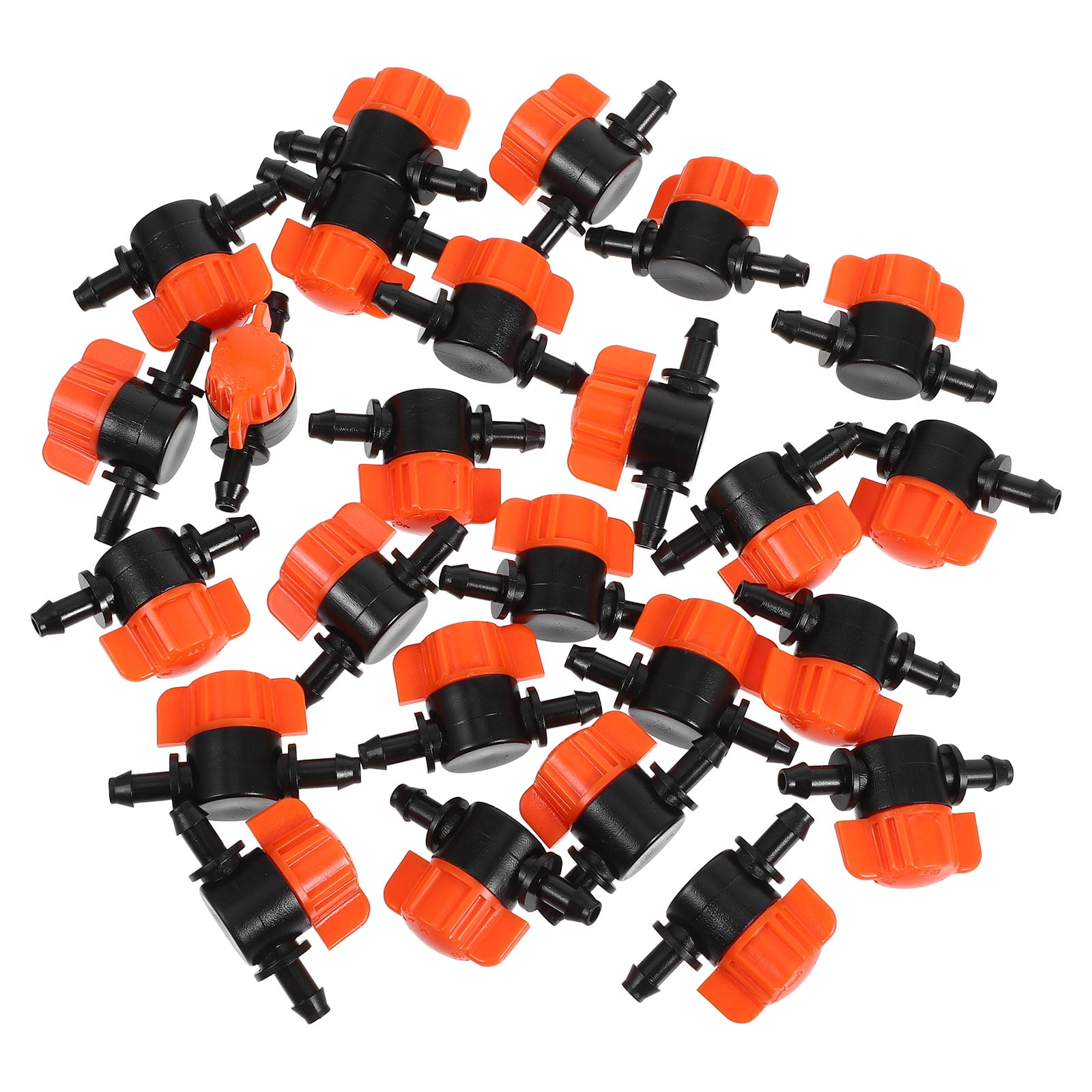 WORGEOUS 25 Pcs Soaker Sprinkler Emitter Hose Machine Droppers Orange ...