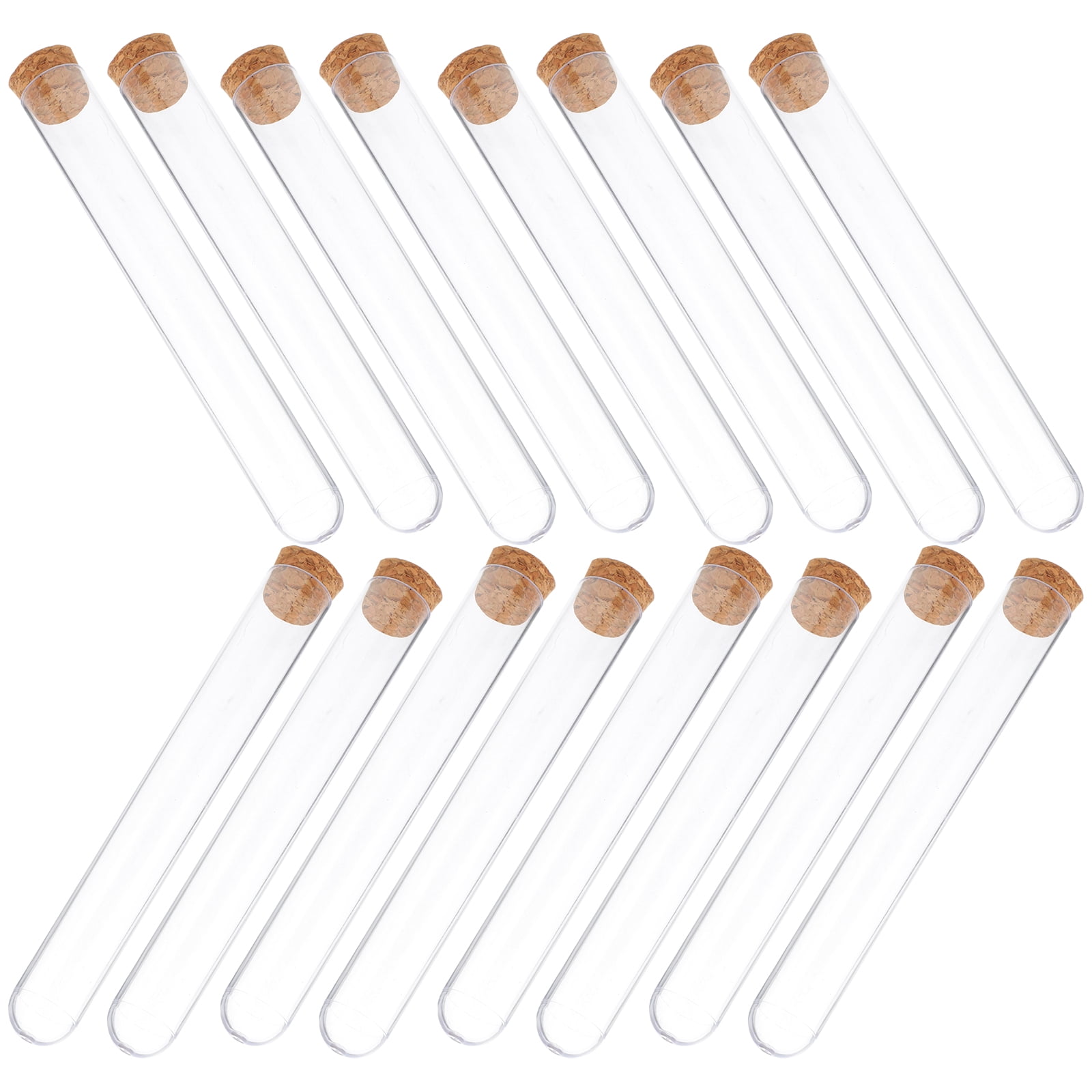 WORGEOUS 25 Pcs Vials with Stopper Sample Tube Plus Size Strapless Test ...