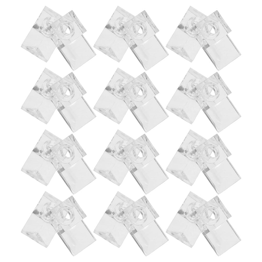 WORGEOUS 25 Sets Wardrobe Mirror Glass Clips No Drill Mirror Mounting ...