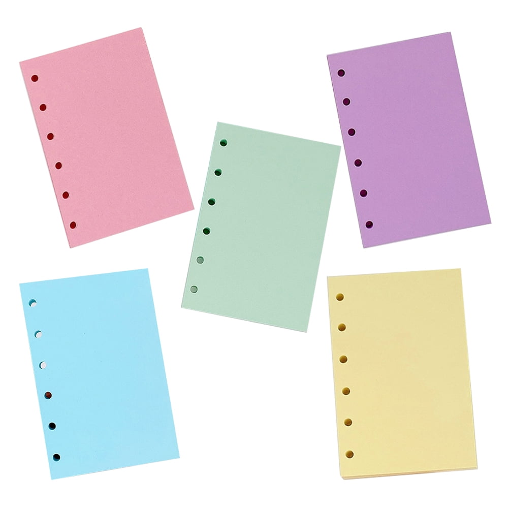 WORGEOUS 250 Pages Lined Loose Leaf Punched Paper Refills for 6 Hole ...