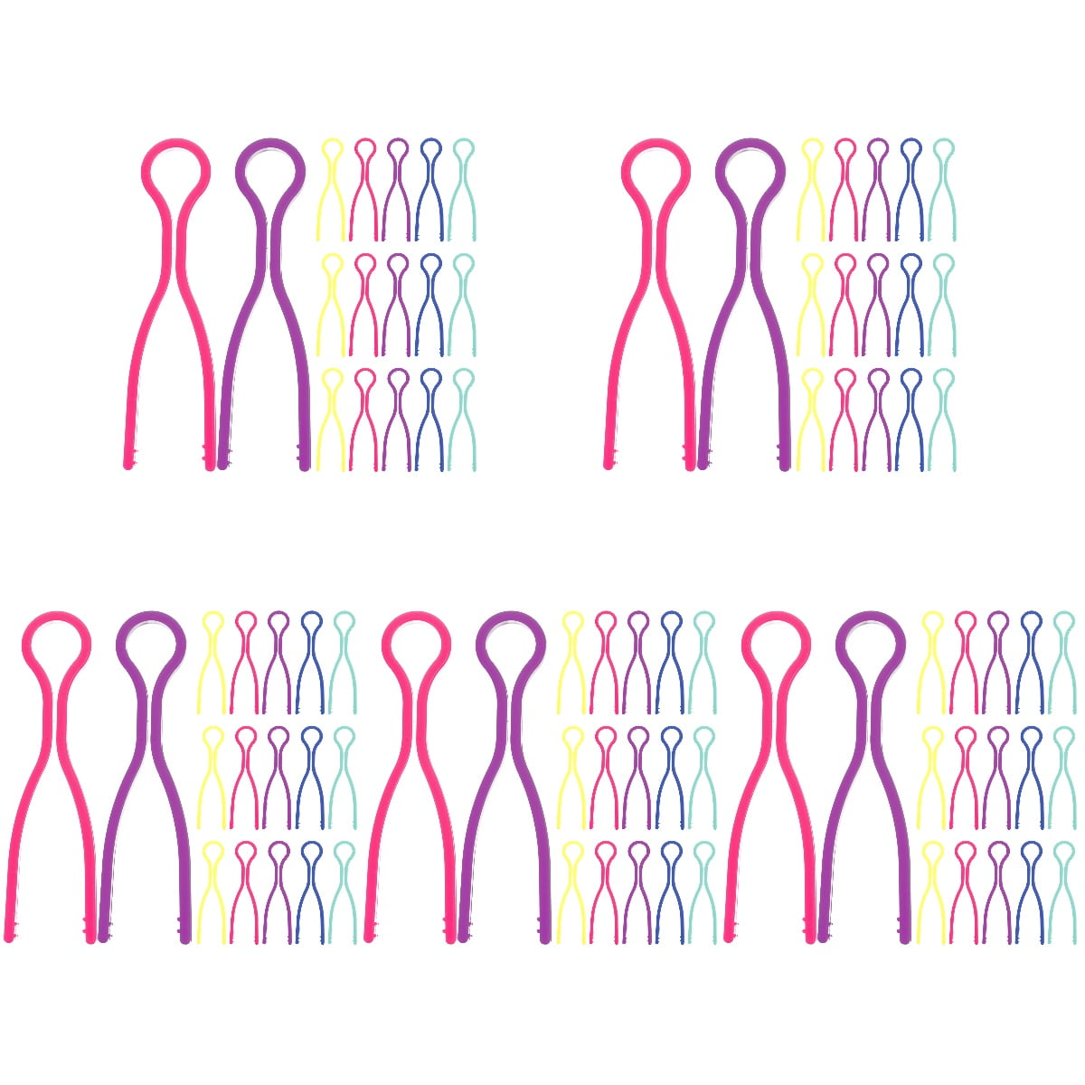 WORGEOUS 250 pcs Bobbin Clips Bobbins Embroidery Thread Spools ...