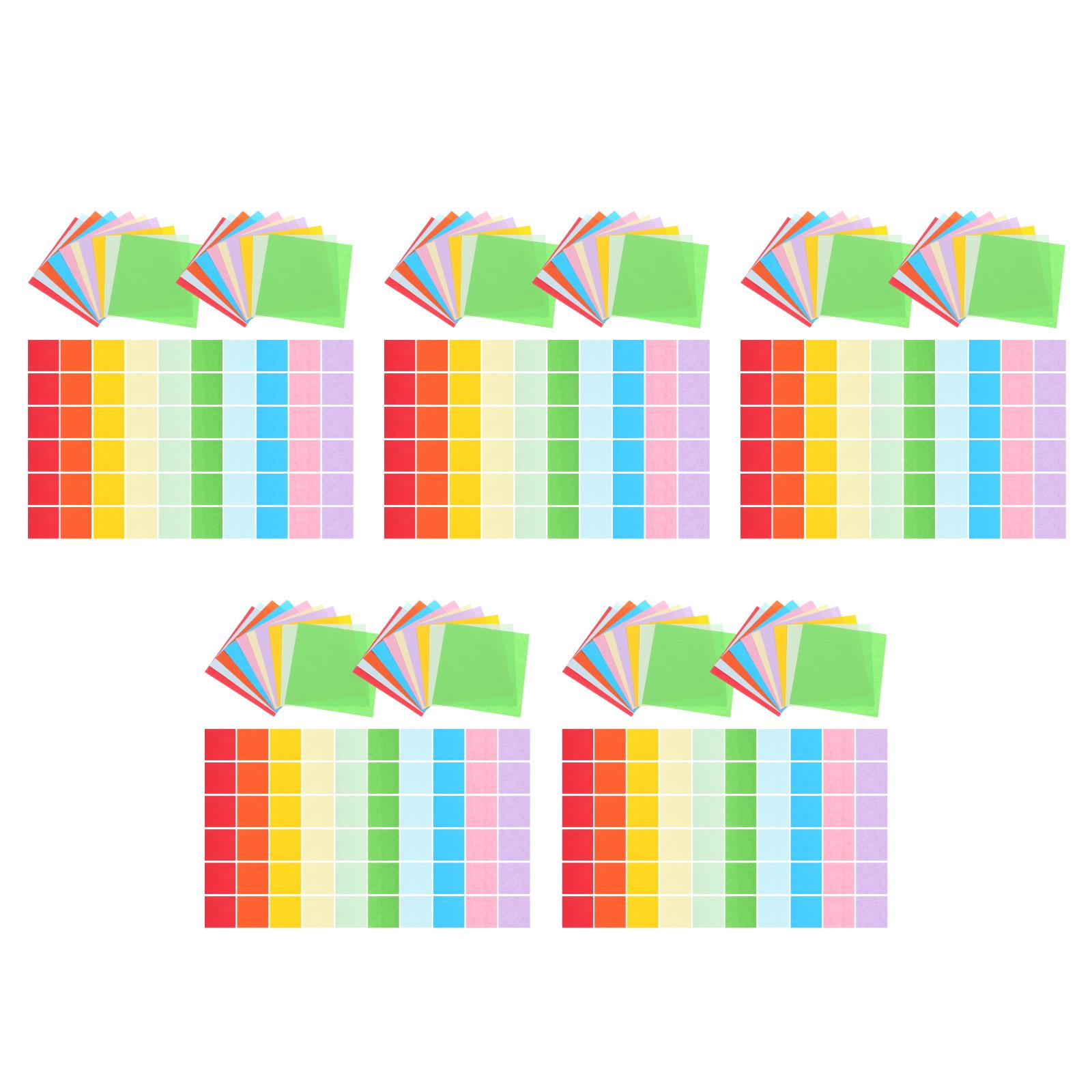 WORGEOUS 2500 Sheets Multicolor Handmade Origami Paper Sheets 10 CM ...