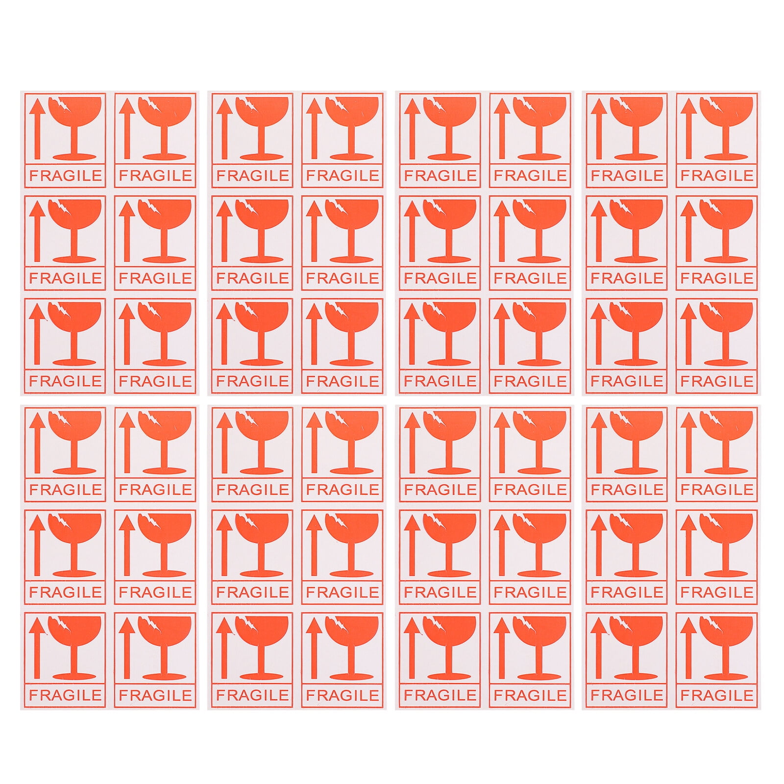 WORGEOUS 258 Pcs Hang Tags Custom Sticker Fragile Warning Stickers Self ...